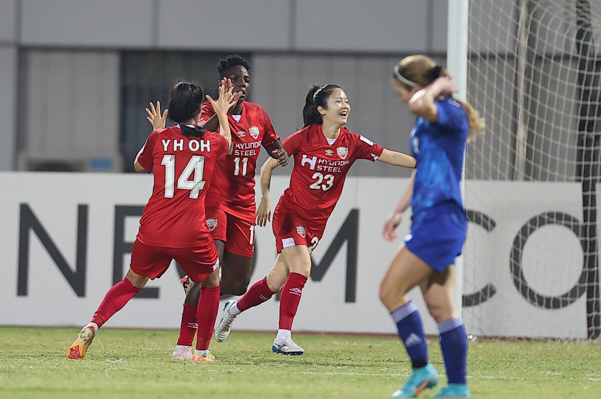 AFC Women's Champions League - Group A: Abu Dhabi Country Club (UAE) 2-2 Hyundai Steel Red ...