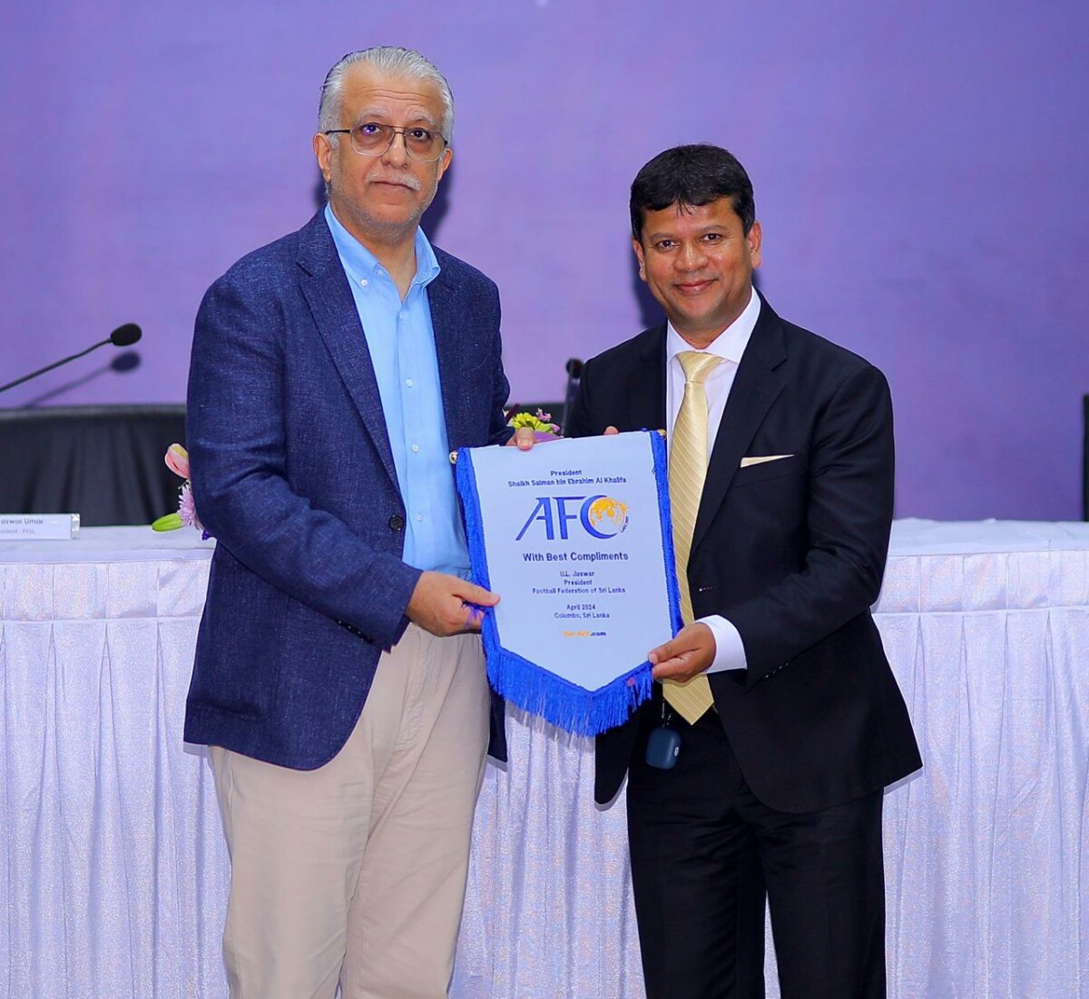 AFC President praises Sri Lanka’s efforts to elevate football