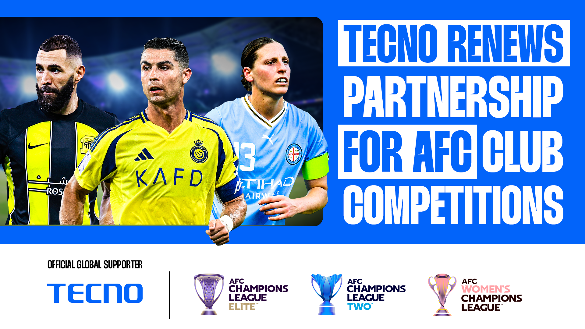 TECNO and AFC renew partnership for upcoming club competition seasons