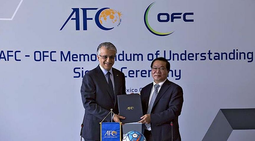 AFC and OFC sign historic Asia-Pacific co-operation agreement